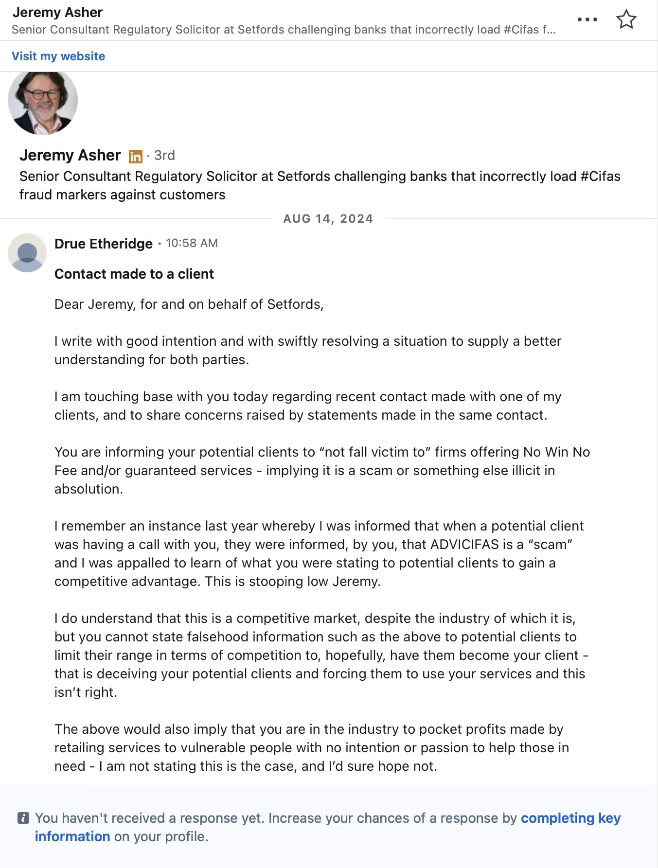 CIFAS Markers Are Not Legal Issues | ADVICIFAS